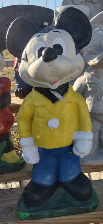 Tall Mickey Mouse - Painted | Rock Hard Yard Art