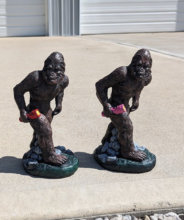 Bigfoot w/ Flashlight | Rock Hard Yard Art